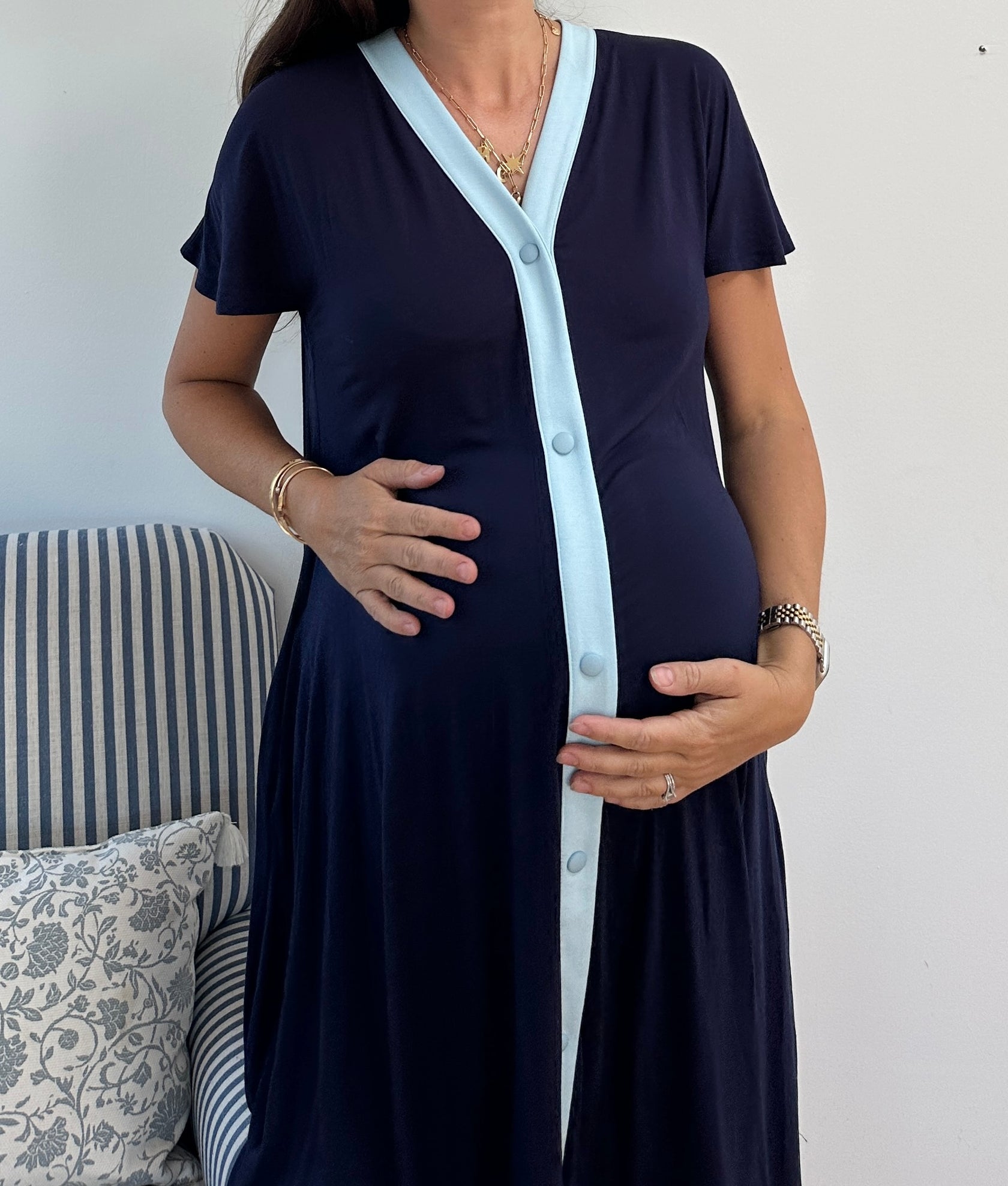 Hospital Gown Alternative: Little Shadows Luxe Labor & Delivery Gown